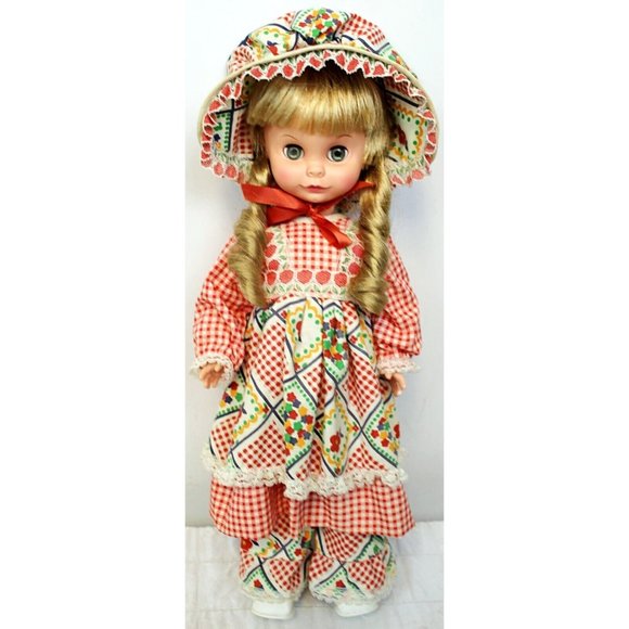 Uneeda | Toys | Vtg 963 Uneeda Doll Agatha 15 Blonde Green Eyes Red ...